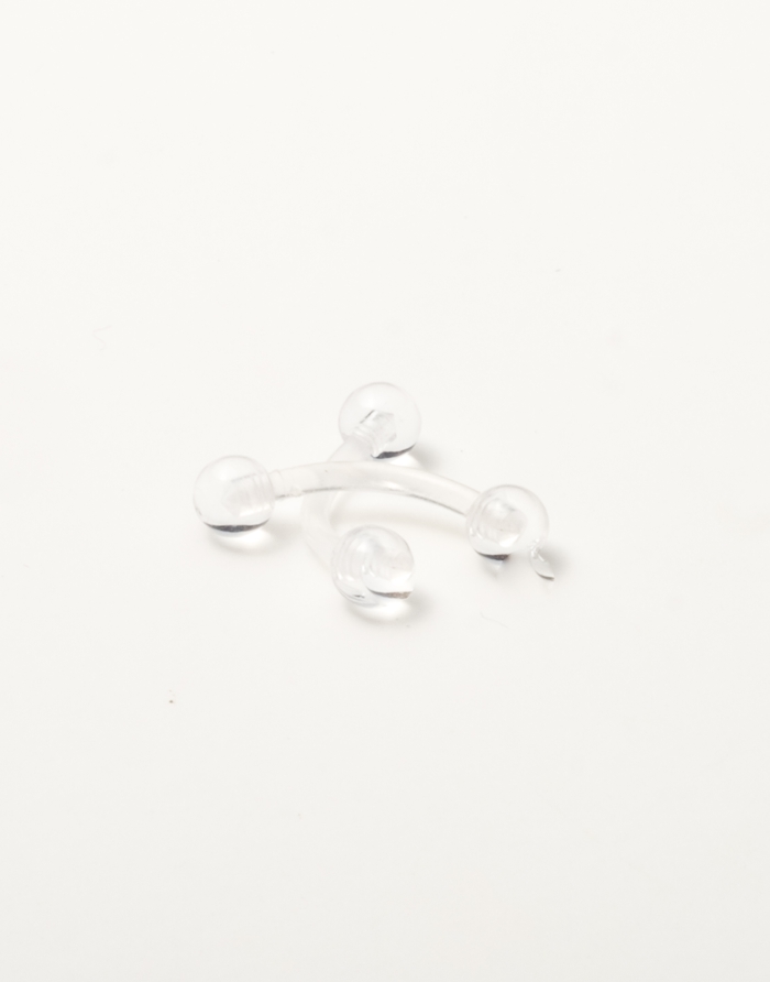 Clear Curved Retainer Bar – Fabulae